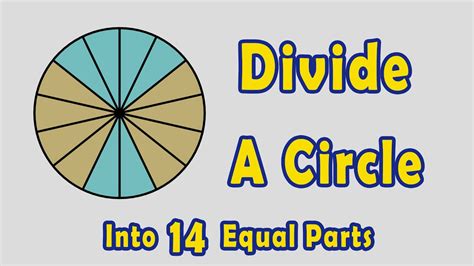 How To Divide A Circle Into 14 Equal Parts YouTube