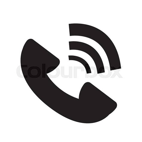 Telephone Symbol Icon Vector Stock Vector Colourbox