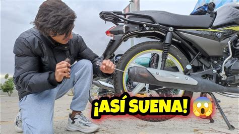 Perforamos El Escape De La FT150 YouTube