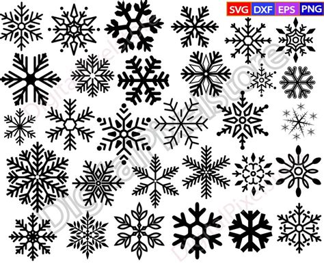 Snowflakes Svg BundleSnowflakes SvgWinter SvgChristmas Etsy