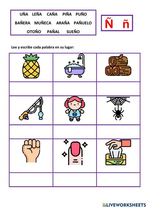 Ficha Online De Palabras Con Para Primaria