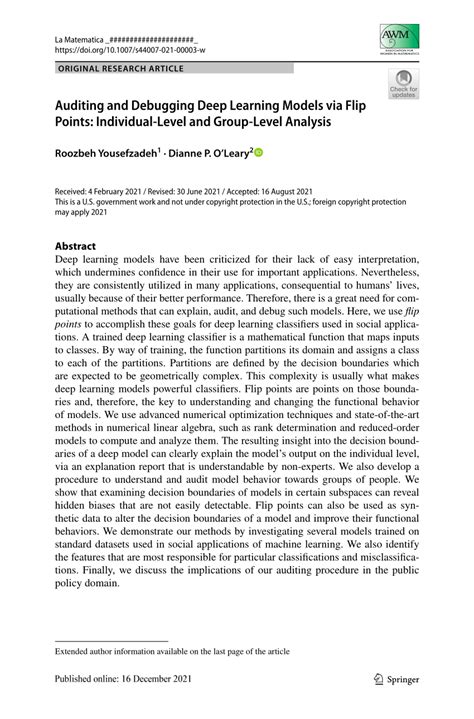 PDF Auditing And Debugging Deep Learning Models Via Flip Points