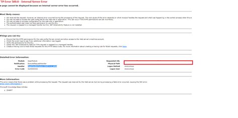 Visual Studio Iis Detailed Internal Server Error The