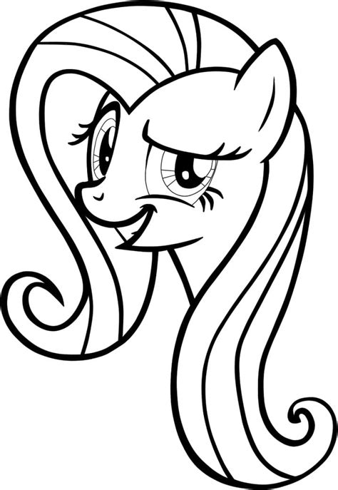 Dibujos De Fluttershy Sonriendo Para Colorear Para Colorear Pintar E
