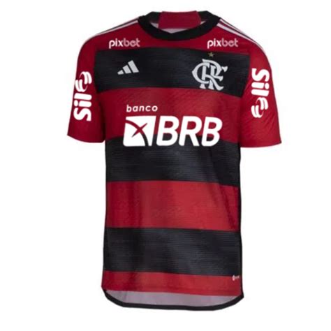 Camisa do Flamengo Patrocínios e Patch 23 24 I Adidas