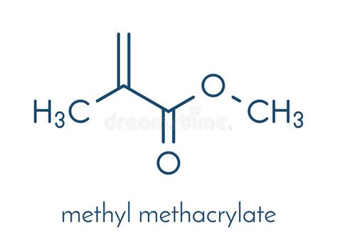 Molécule De Pmma Méthyl Méthacrylate De Mma Et De Méthacrylate De