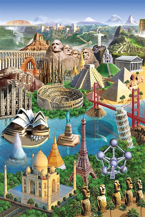 Wonders Of The World 1000 Pieces Tomax Puzzles Puzzle Warehouse