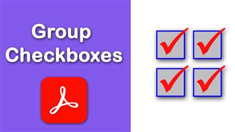 how to group checkboxes in fillable pdf form using adobe acrobat pro dc youtube