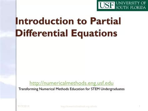 Ppt Introduction To Partial Differential Equations Powerpoint