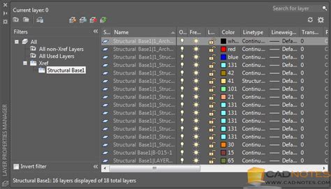 working with xref controlling appearance cadnotes