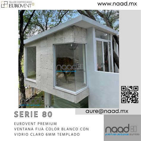 Ventana Fija De Aluminio Serie Premium Eurovent Naad