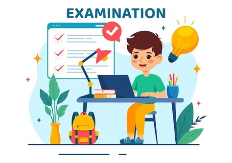 Ilustraci N Vectorial De Papel De Examen Con Formulario De Examen En
