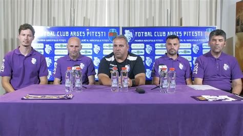 Alexandru Pelici noul antrenor al FC Argeș și a prezentat stafful