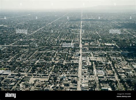 Aerial View Of A Downtown Los Angeles High Quality Photo Stock Photo