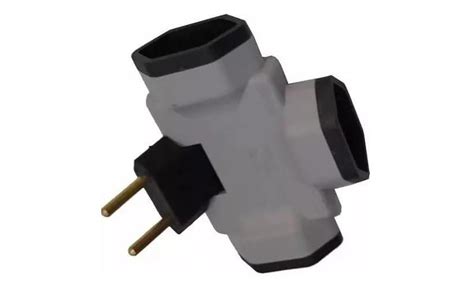 Pino Adaptador Benjamin Articulado 3 Saídas 10 Volti Adaptador de