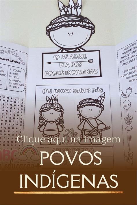 Lapbook Povos Ind Genas Datas Comemorativas Educa O Infantil