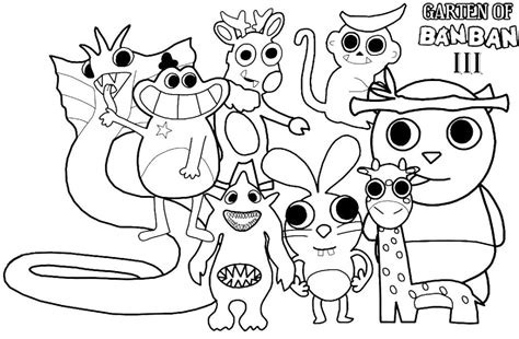 Garten Of Banban Chapter Coloring Pages GBcoloring 48 OFF