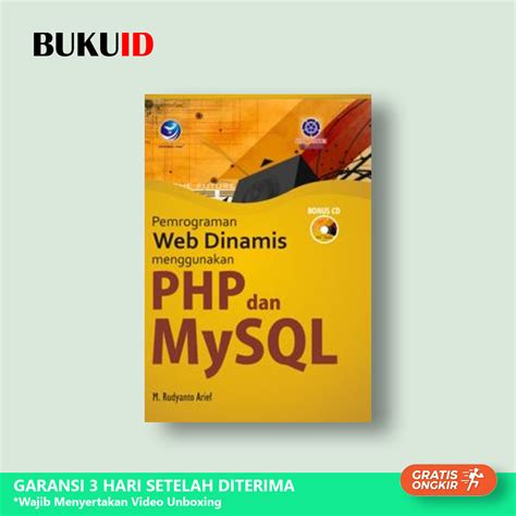jual buku pemrograman web dinamis menggunakan php dan mysql cd original shopee indonesia