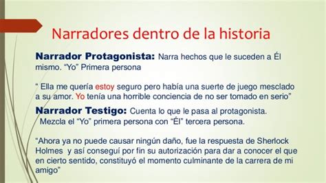 Tipos de narrador diferencias características y cómo se usan Cuadro