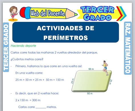 Actividades de Perímetros para Tercer Grado de Primaria