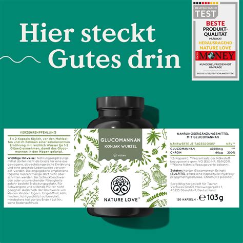 NATURE LOVE Glucomannan Aus Der Konjak Wurzel 120 St Shop Apotheke