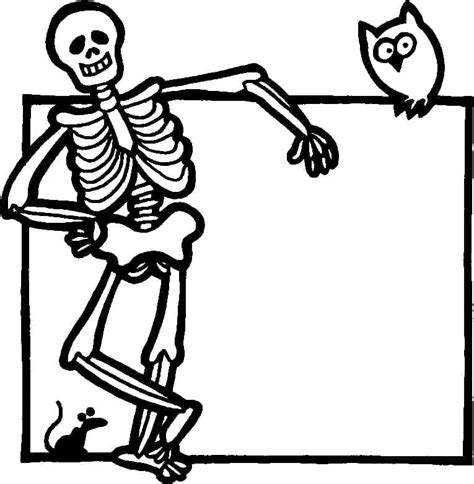 Coloriage Squelette à imprimer sur ColoriageEnfant