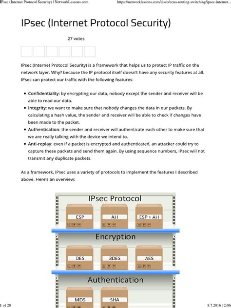 ipsec internet protocol security network pdf security engineering information and