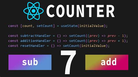 React UseState Counter App Tutorial YouTube