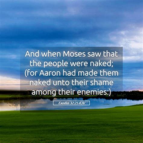 Exodus 32 25 KJV Bible Verse Images