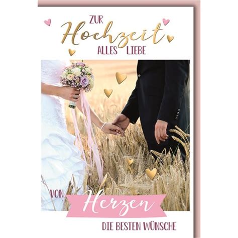Hochzeit Glücksmomente Glückwunschkarte im Format 11 5 x 17 cm mi