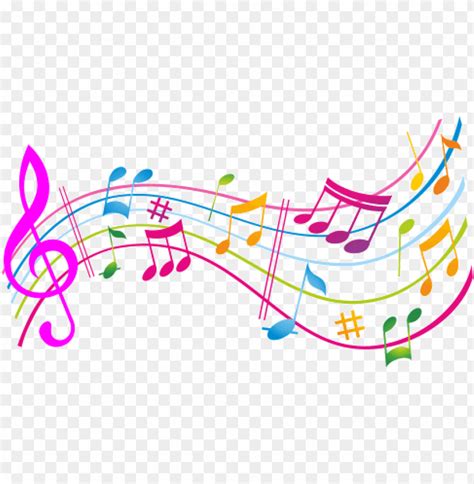 This One Is Super Easy Colourful Musical Notes Png Transparent With