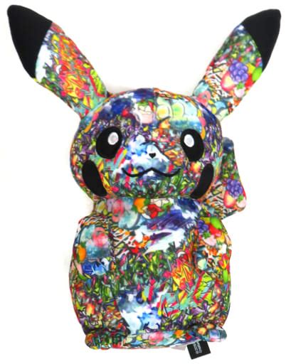 Plush Toy Pikachu Pikachu Graffiti Allover Pattern Pokemon Center