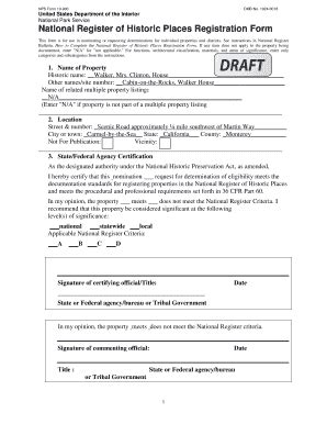 Fillable Online Ohp Parks Ca Historic Name Walker Mrs Fax Email Print