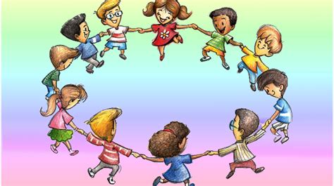 Desenho De Crianças Brincando De Roda Relacionado a Crianças