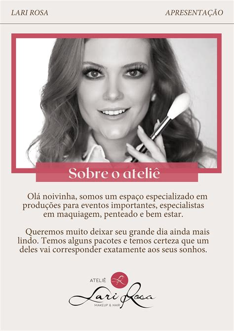 Proposta de Orçamento Maquiagem Noivas Lari Rosa Make on Behance