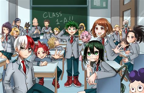 Wallpaper Id Mina Ashido K Fumikage Tokoyami Minoru