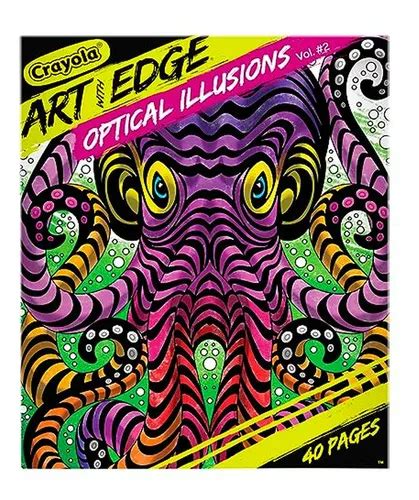 Libro De Colorear Ilusiones Ópticas 40 Páginas Envío gratis
