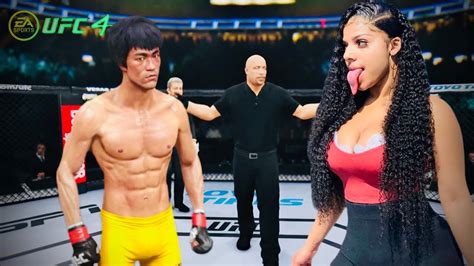 PS5 Bruce Lee Vs Crazy Model Mikayla EA Sport UFC 4 YouTube