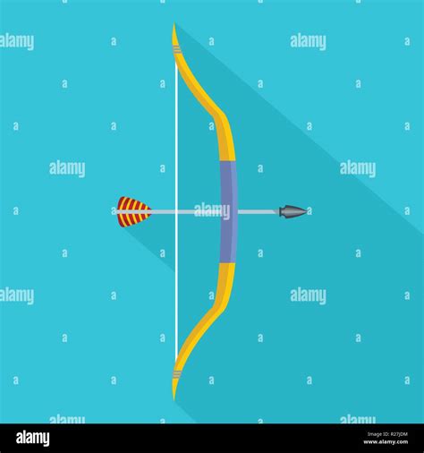Archery Game Icon Flat Illustration Of Archery Game Vector Icon For
