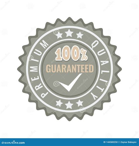 Satisfaction Guaranteed Seal Stamp Badge Vector Illustration Stock
