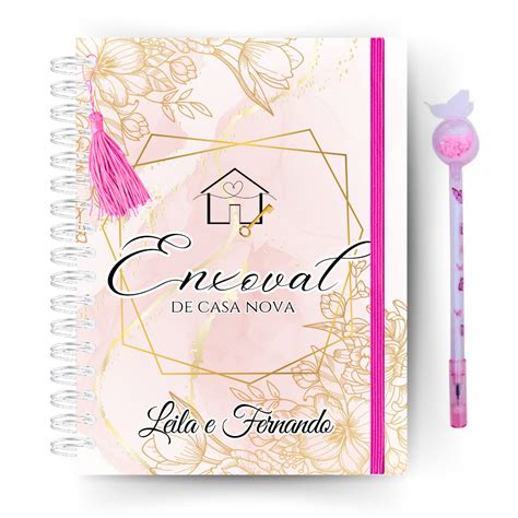 Planner Enxoval De Casa Nova PERSONALIZADO Completo Controle