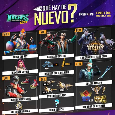Garena Free Fire LATAM on Twitter LA AGENDA SEMANAL ESTÁ AQUÍ