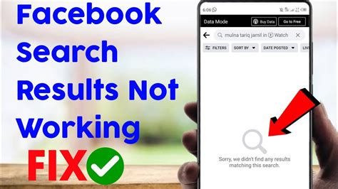 Facebook Search Problem Sorry We Didn T Find Any Results Matching