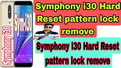 Symphony I30 Hard Reset Pattern Lock Remove Symphony I30 Pattern