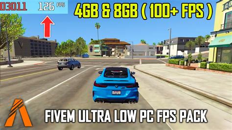 New FiveM Ultra Low End PC FPS Citizen For 4GB 8GB RAM 100 FPS No