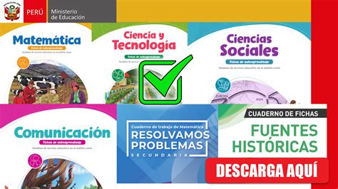 Minedu Fichas de autoaprendizaje 2021 de 1º a 5º del área de Ciencia y