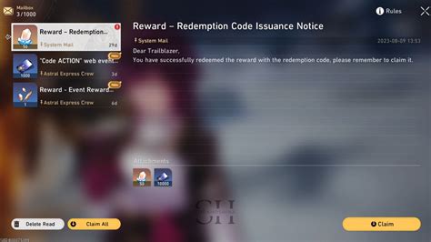 Star Rail 1 2 1 New Redemption Code 50 Stellar Jades Phase 2