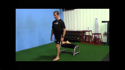 Rear Foot Elevated Rfe Squat Youtube