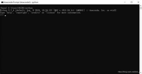 安装完anoconda后，在命令行输入python出现“warning this python interpreter is in a conda environment解决方案 a