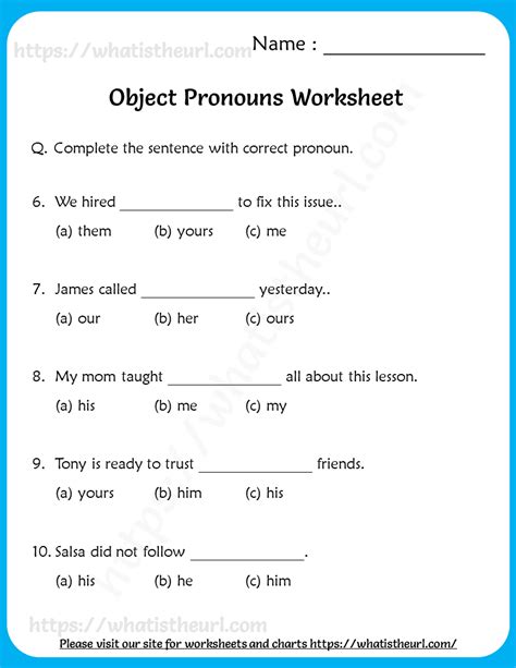 Object Pronouns Worksheet 3 Your Home Teacher